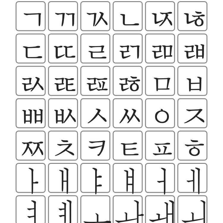 Koreanische Symbole - ㉿한