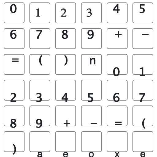 Subscript superscript Symbols Subscript superscript Symbols